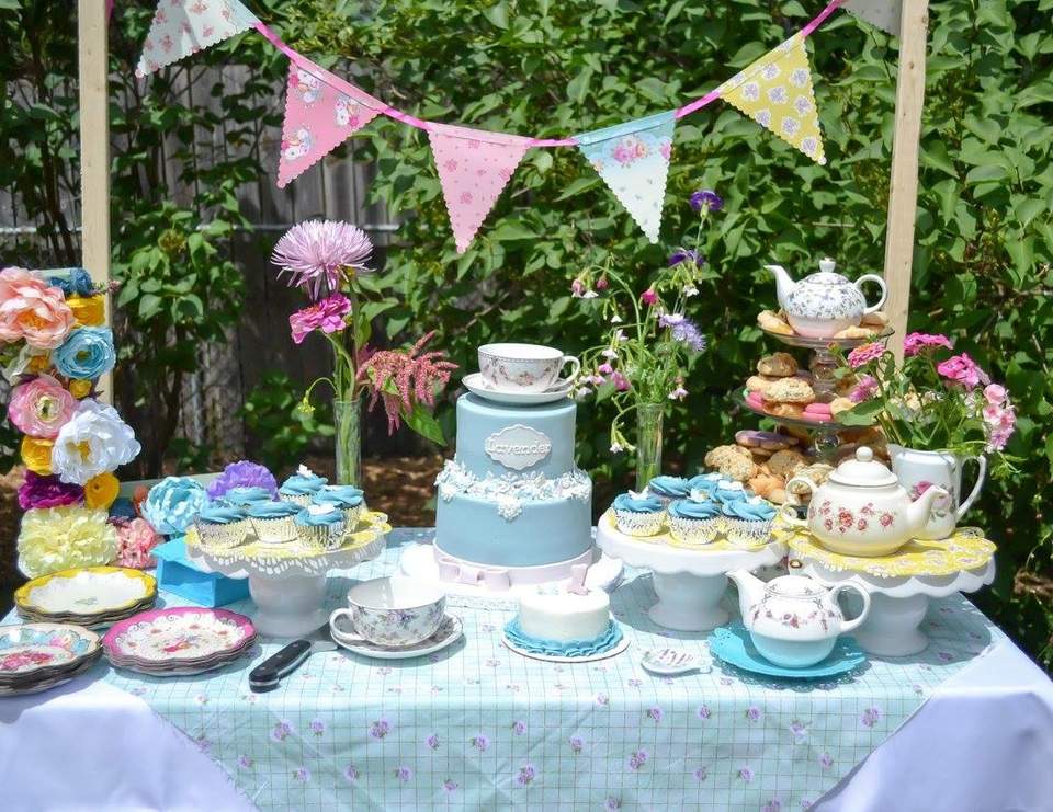 Tea Party / Birthday "Lavender's Floral Tea Party " | Catch My Party