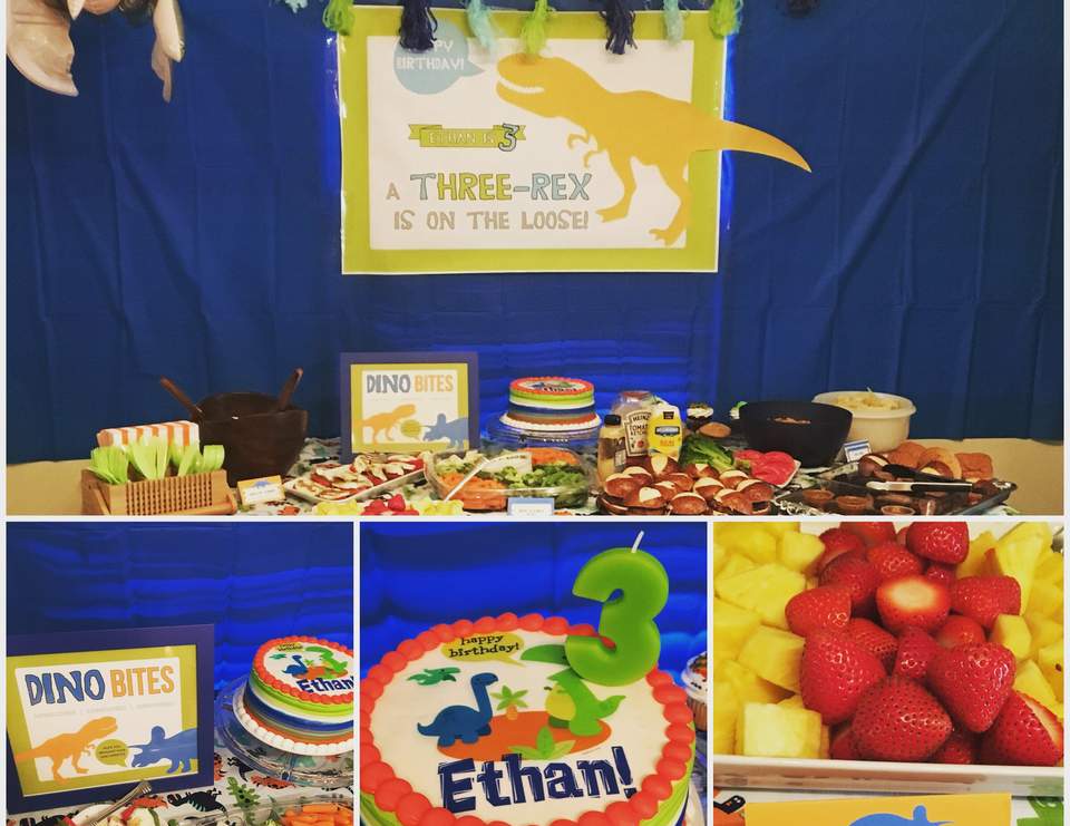 Dinosaurs / Birthday "A Three-Rex Dinosaur 3rd Birthday Party" | Catch ...