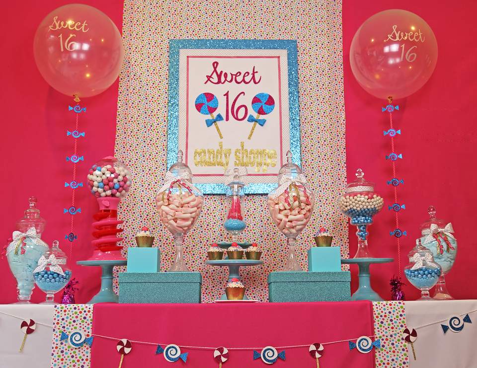 Candy Shoppe / Birthday "Sweet 16 Candy Shoppe" | Catch My Party