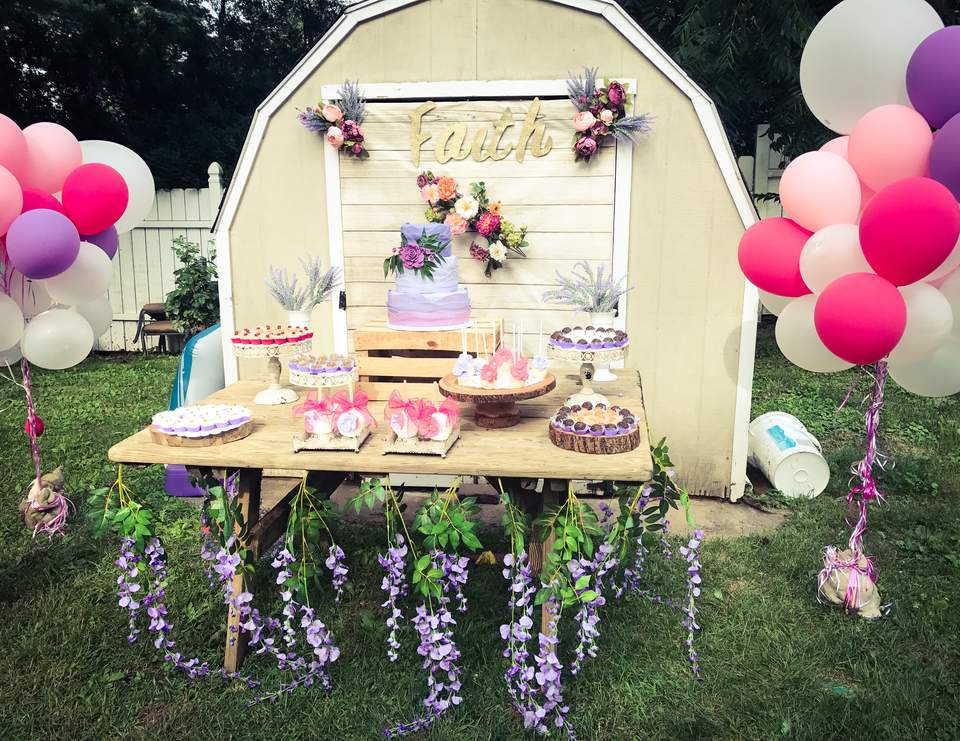Rustic and Romantic Birthday Party / Birthday "Faith Birthday Party ...