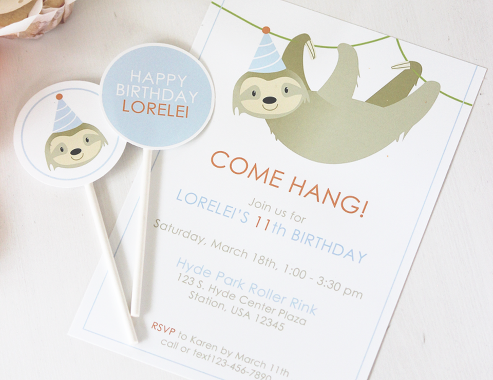 Sloths / Birthday "Lorelei's Sloth Party" | Catch My Party