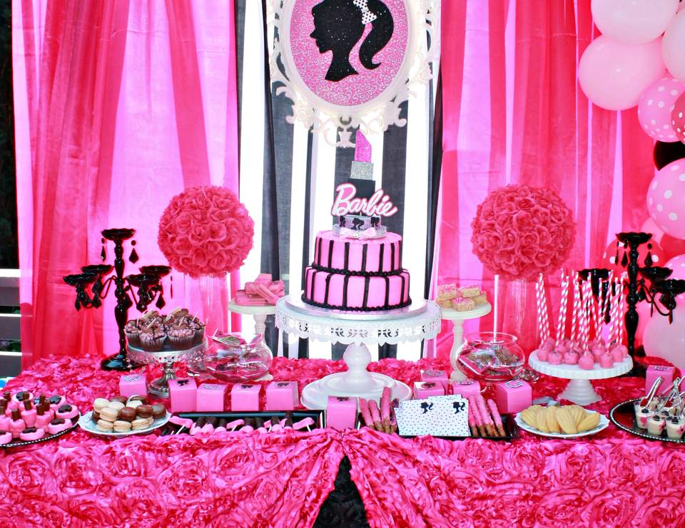 Barbie Spa Birthday Sophie s Barbie Spa Party Catch My Party