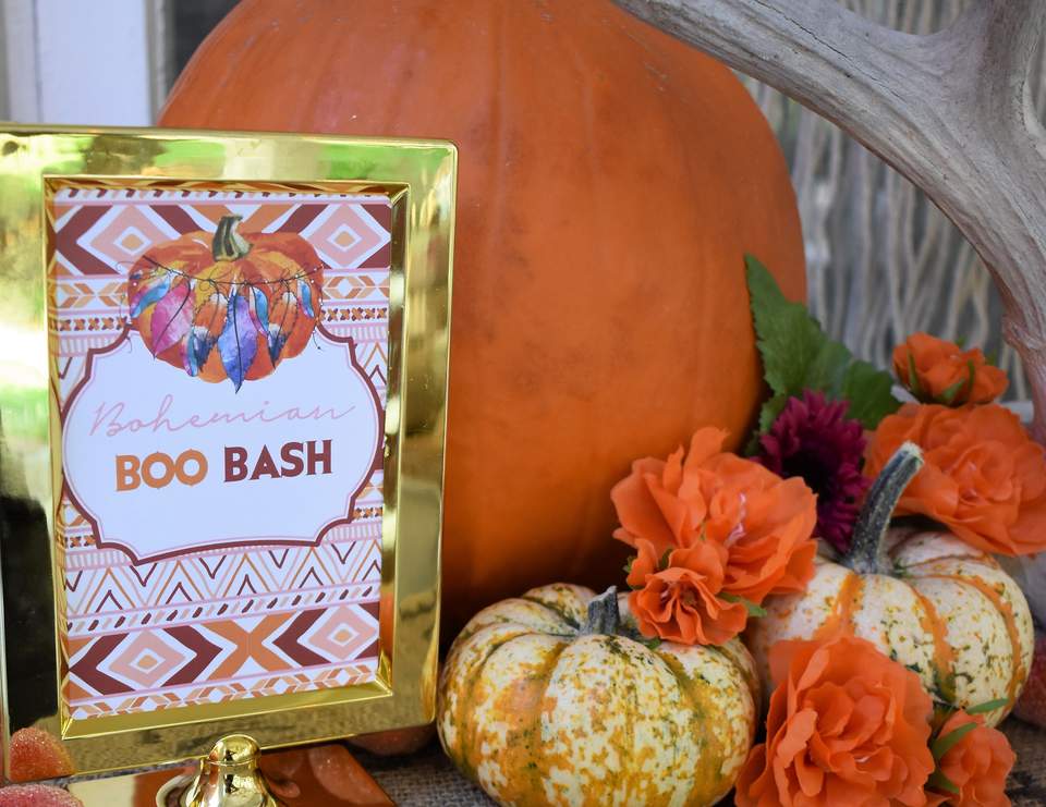 Pumpkin Decorating Cocktail Party / Halloween "Bohemian Boo Bash ...