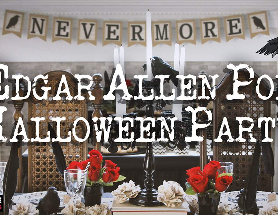 Edgar Allen Poe / Halloween "Edgar Allen Poe Party" | Catch My Party