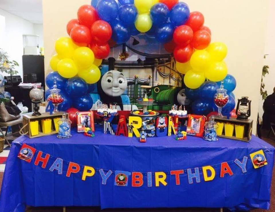Thomas the Train / Birthday "All Aboard Karson's Thomas the Train 4th ...