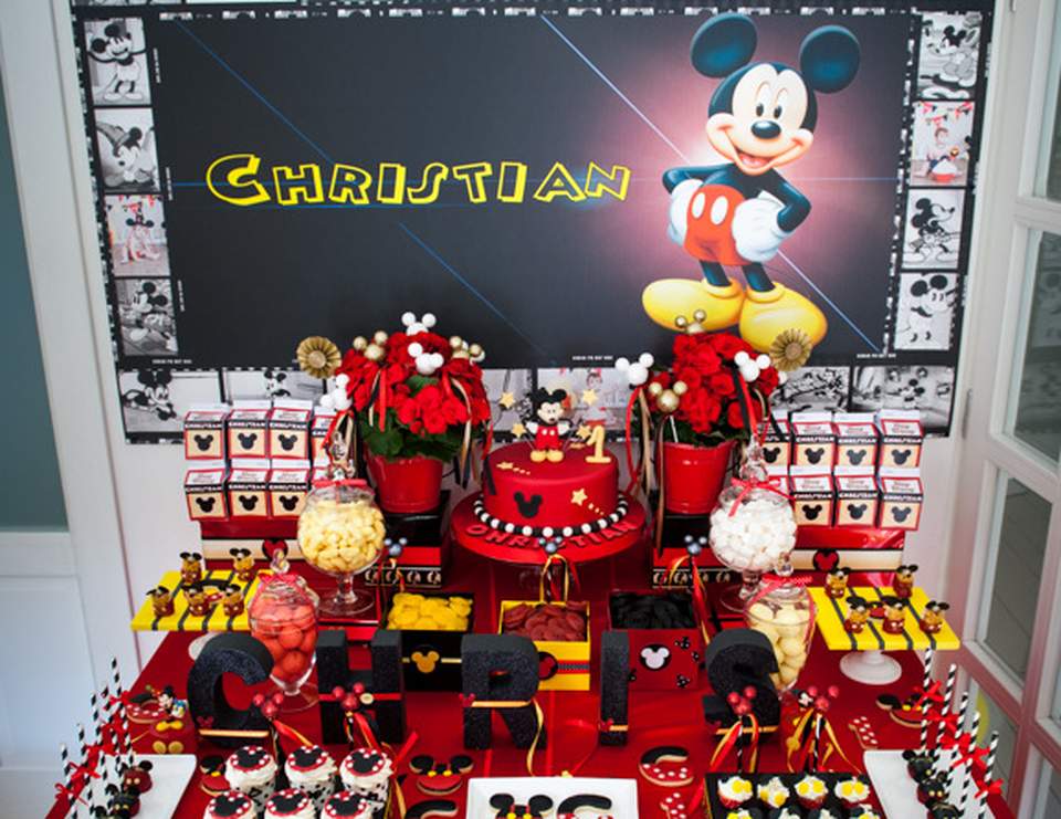 Mickey Mouse / Birthday "Christian's First Birthday" | Catch My Party