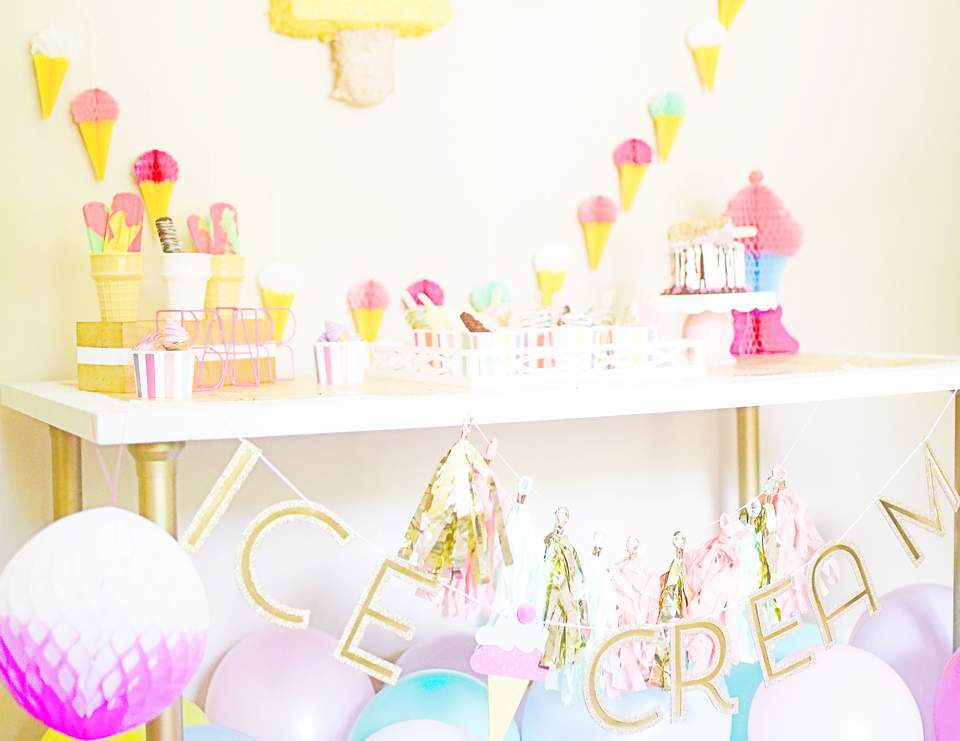 Ice Cream Pop Bar / Summer "Ice Cream Pop Bar and Outdoor Games Party ...