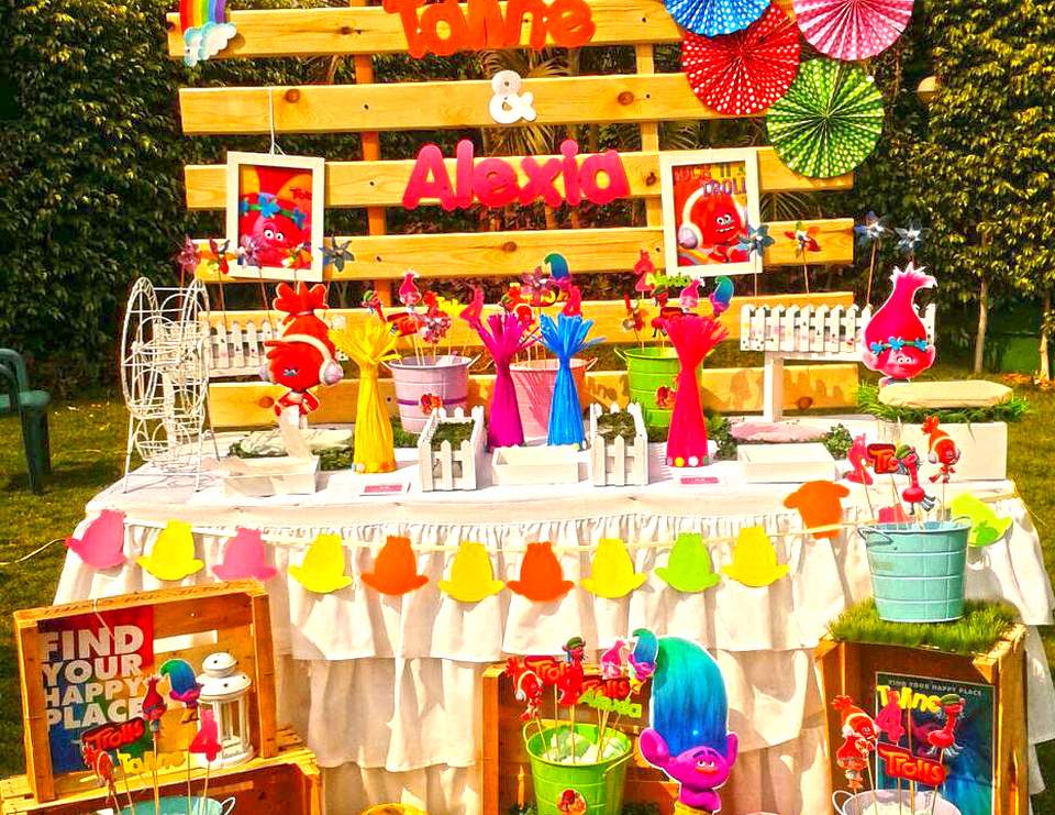 Trolls Theme / Birthday "Taline & Alexia Trolls Birthday party" | Catch ...