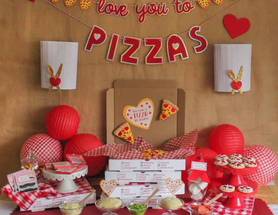 Valentine's Day ""Love You to Pizzas" Valentine's Day Pizza Party ...