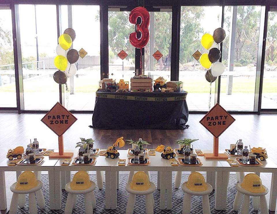 Construction / Birthday "Linc's Construction 3rd birthday party ...