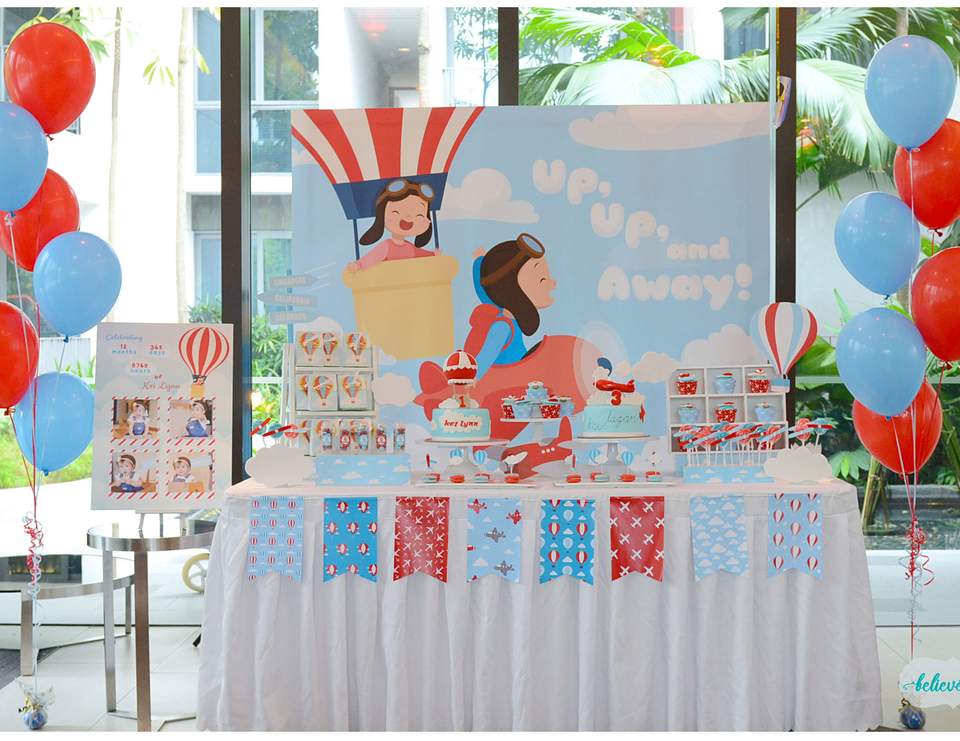 Hot Air Balloon / Birthday "Up, Up and Away!" | Catch My Party