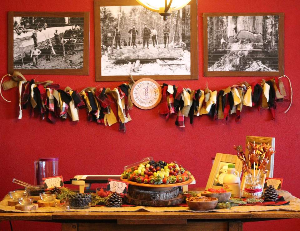 Lumberjack / Adventure / Birthday "First Lumberjack Birthday Boy Party ...