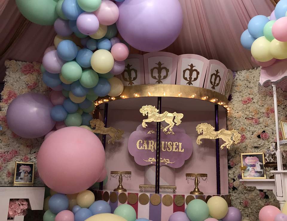 Carousel / Birthday "Laylahs first bday carousel party" | Catch My Party