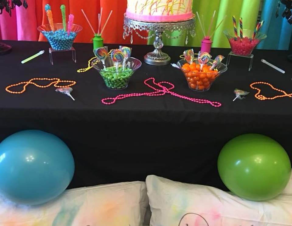 Neon / Glow in the Dark / Birthday "Slumber Party Fun" | Catch My Party