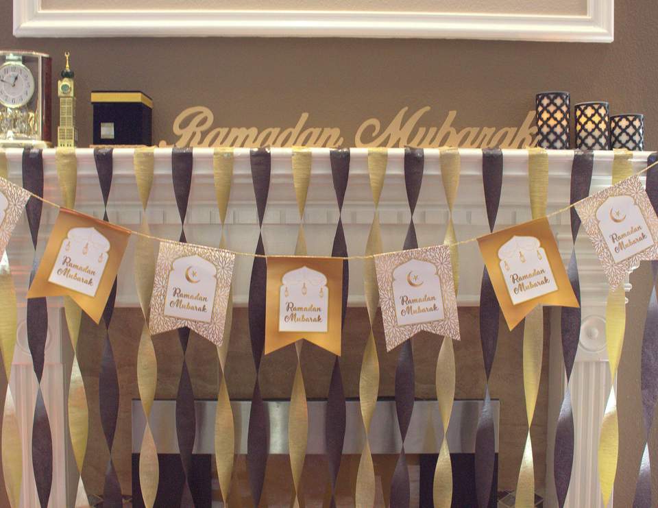 Black and Gold Ramadan Theme / Ramadan Party "Welcome Ramadan Party For ...