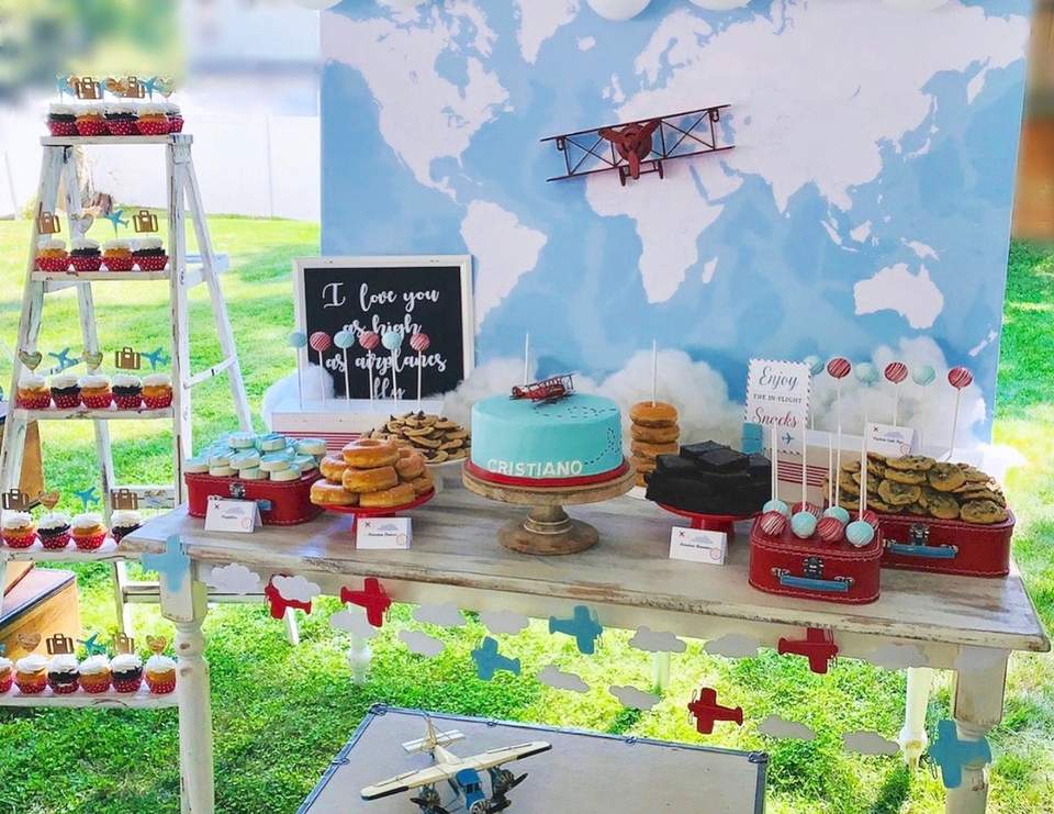 Airplane First Birthday / Birthday "Time Flies " | Catch My Party