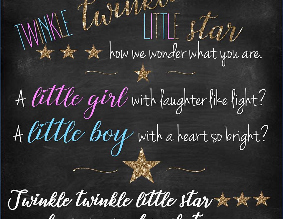 How we wonder what you are! / Gender Reveal "Twinkle Twinkle" | Catch ...