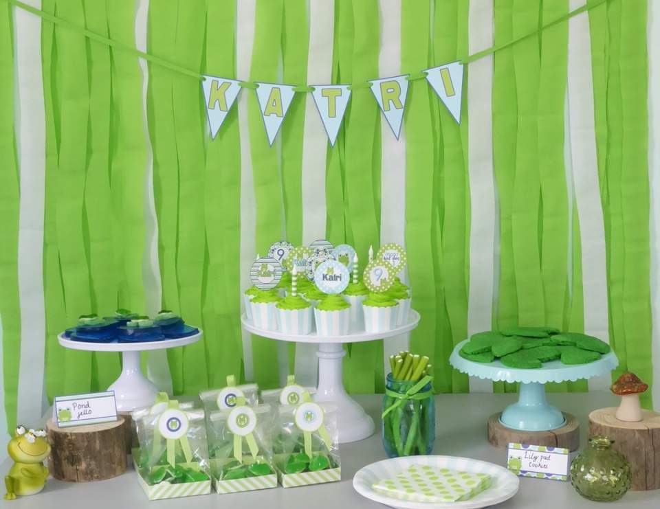 Frog / Birthday "Frog Themed Birthday Party" | Catch My Party