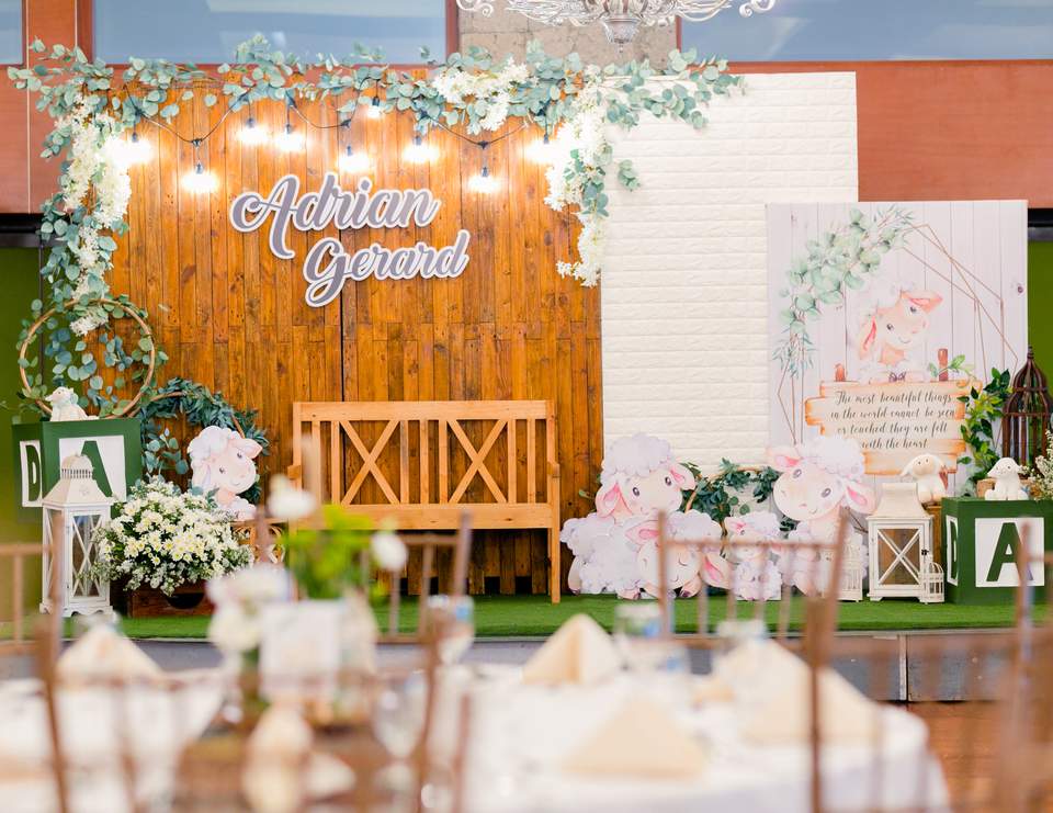 Rustic Sheep & Blocks / Baptism "Adrian Gerard's Rustic Sheep & Blocks ...