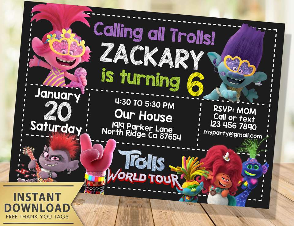 Trolls World Tour / Birthday "Trolls World Tour Birthday Party" | Catch ...
