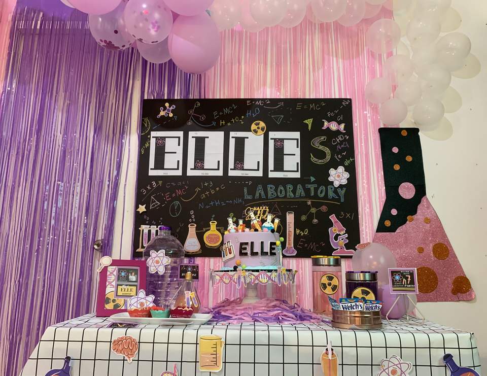 Science Laboratory / Birthday "Elle’s Chic Science Laboratory Party ...