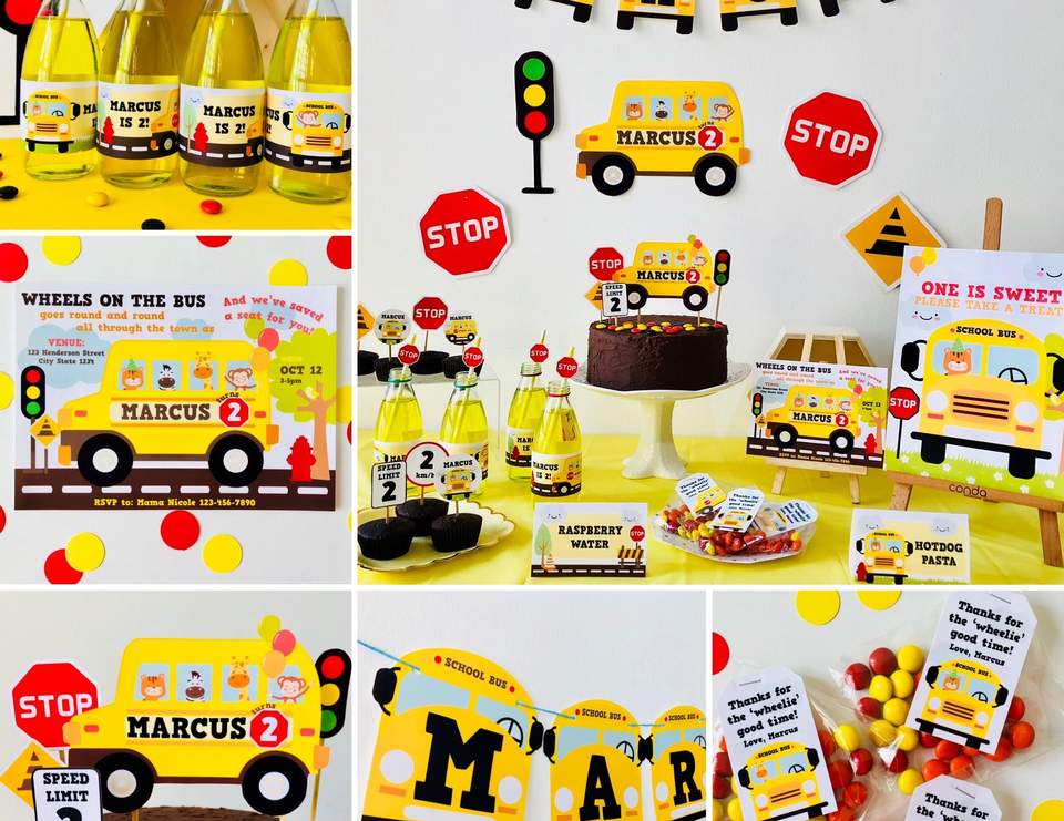 Wheels on the Bus / Birthday "Wheels on the Bus Birthday Party for a ...