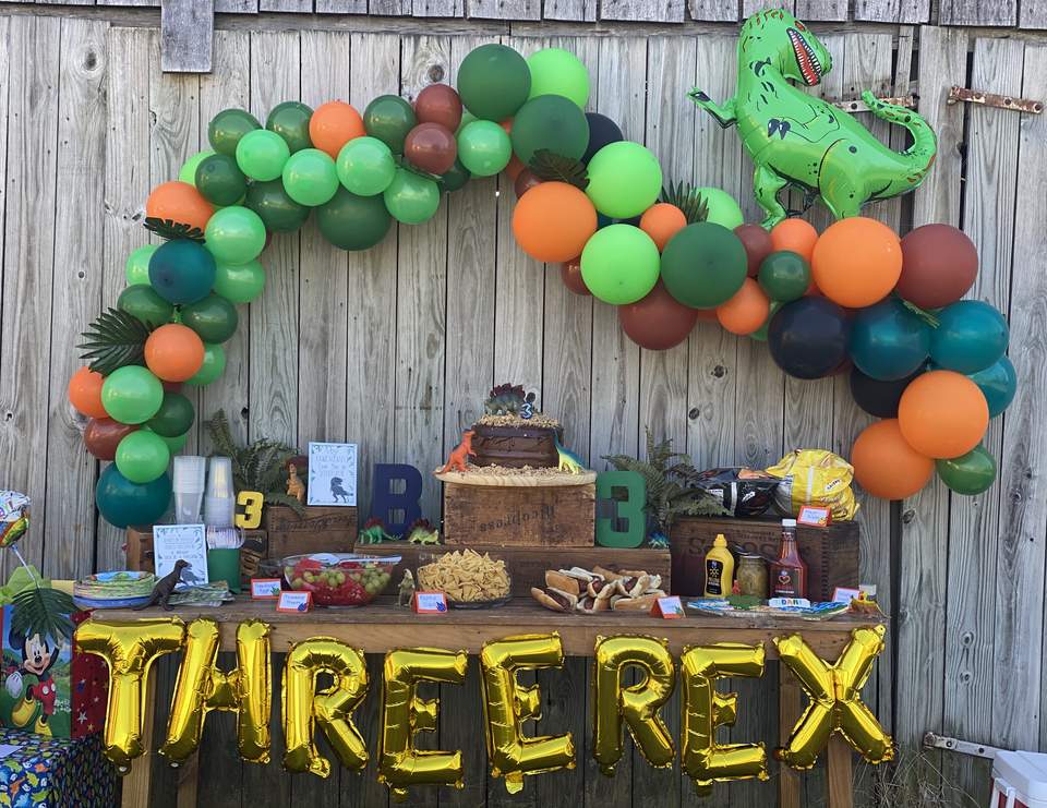 Dinosaur / Birthday "Barrett’s Three-Rex Party! " | Catch My Party