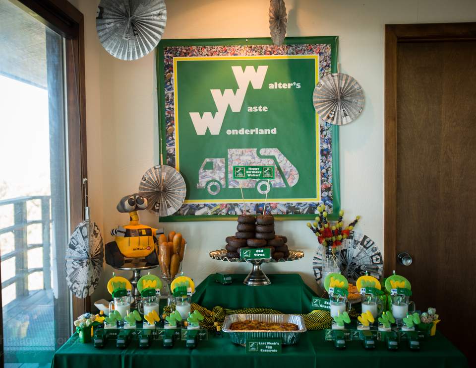 Garbage, Trash, Garbage Truck, Waste Management / Birthday "Walter's ...