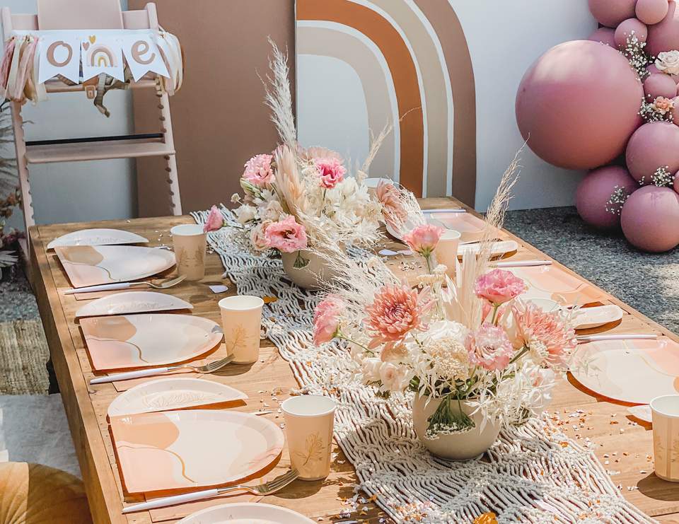 Boho Rainbow / Birthday "Zoe's Boho 1st Birthday " | Catch My Party