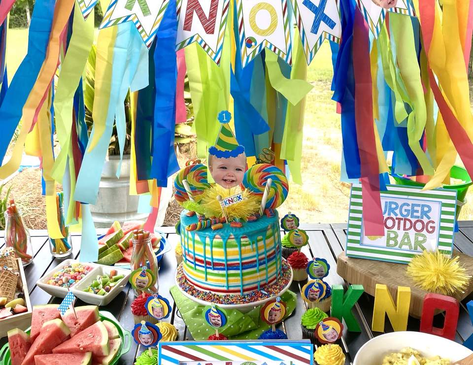 Colorful Beach Ball Summer Pool Party / Birthday "Knox’s Colorful ...