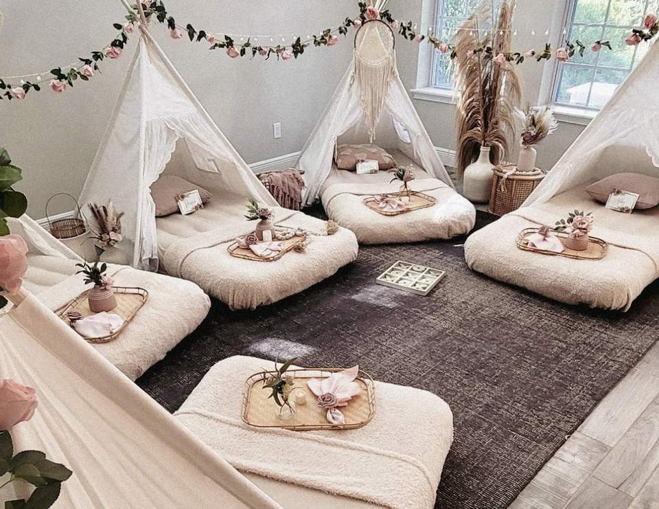 Blush & Boho Teepee Sleepover / Teepee Sleepover "Teepee Sleepover ...