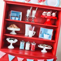 Cherry/Retro / Birthday "Retro Red & Blue Party" | Catch My Party