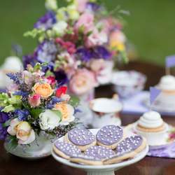 Purple and turquoise / Tea Party "Garden Tea Party" | Catch My Party
