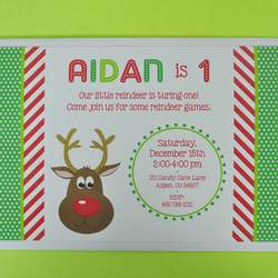 Rudolph the Red Nosed Reindeer Birthday / Birthday "Reindeer 1st ...