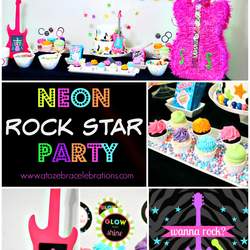 Birthday "Neon Rockstar Party" | Catch My Party