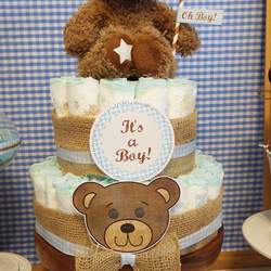 Teddy Bear / Baby Shower "Teddy Bear, Blue & Brown Baby Shower" | Catch ...