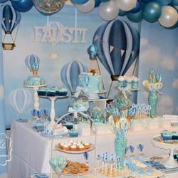 Globos Aerostáticos / Birthday "Hot Air Balloon 1st birthday party ...