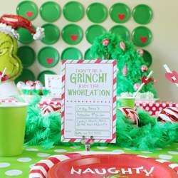 Grinch / Christmas/Holiday "Grinch Christmas Party" | Catch My Party
