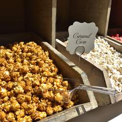 Rustic Wedding / Wedding "Cakes & Corn Rustic Wedding Popcorn Bar ...