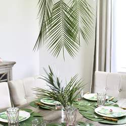 Palms / Dinner Party "Tropical Palm Tablescape" | Catch My Party