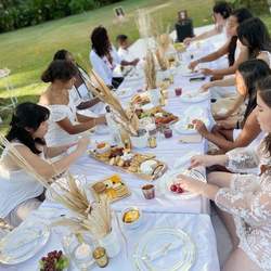Boho white / Ladies Night "All White Sunset Picnic" | Catch My Party