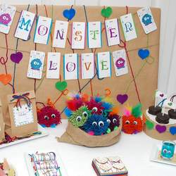 valentine's party for hip kids / Valentine's Day "monster love tiny ...