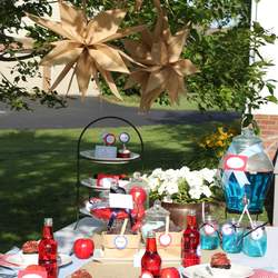 4th of July "Rustic Star Spangled Banner Inspired Party" | Catch My Party