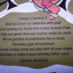 All about dinosaurs! / Birthday "Cooper's Dino-Riffic 2nd Birthday ...