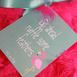 Flamingos, Feathers, Fabulous / Birthday "40 is Fab!" | Catch My Party