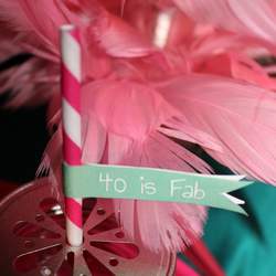 Flamingos, Feathers, Fabulous / Birthday "40 is Fab!" | Catch My Party