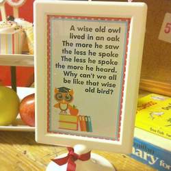 Owls And Apples / Back to School "Owls & Apples Back to School Party ...