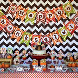 colorful chevron/polkadots / Thanksgiving/Fall "Thanksgiving playdate ...