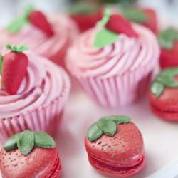 Strawberry Tea party, pretty china, pretty cupcakes, strawberry ...