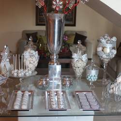 Silver & White / Birthday "Silver Dessert Table " | Catch My Party